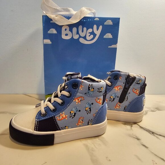 Bluey | Shoes | Bluey High Top Toddler Sneakers Size 8 | Poshmark